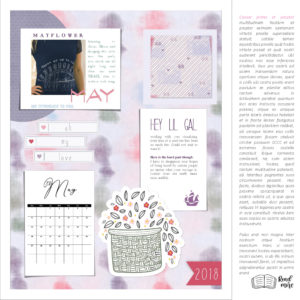 Flower Power Free Page Layout Kit - Greene Edition