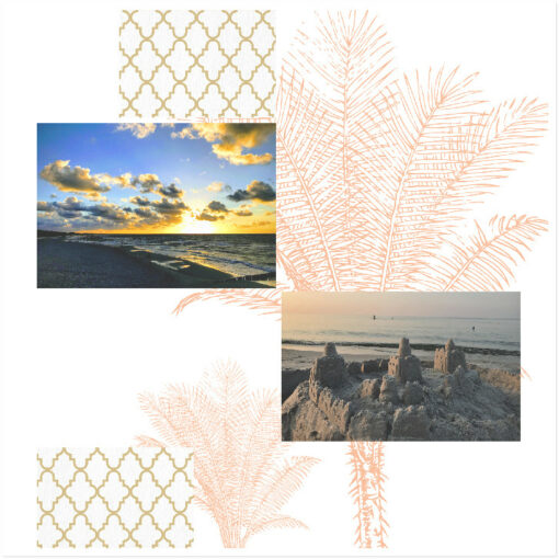 Palm Trees Layered Layout Template Pack - Greene Edition