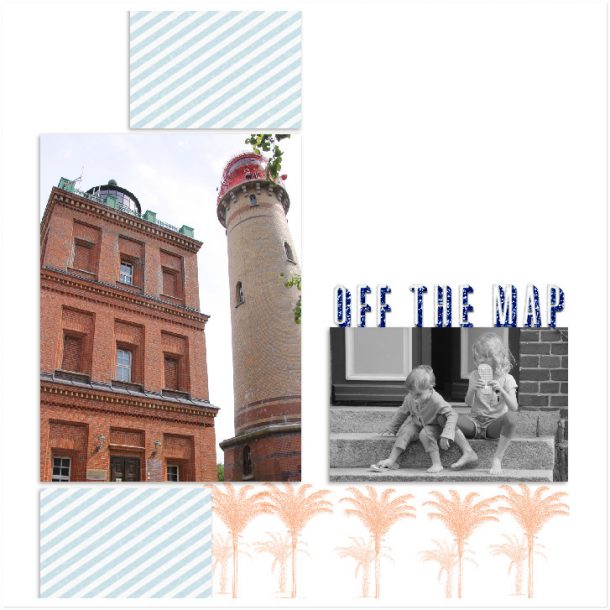 Palm Trees Layered Layout Template Pack - Greene Edition