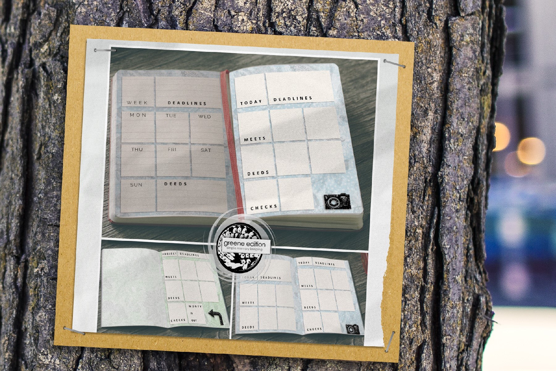 6x8 Planner Page Templates - Greene Edition