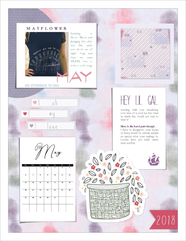 Flower Power Free Page Layout Kit - Greene Edition