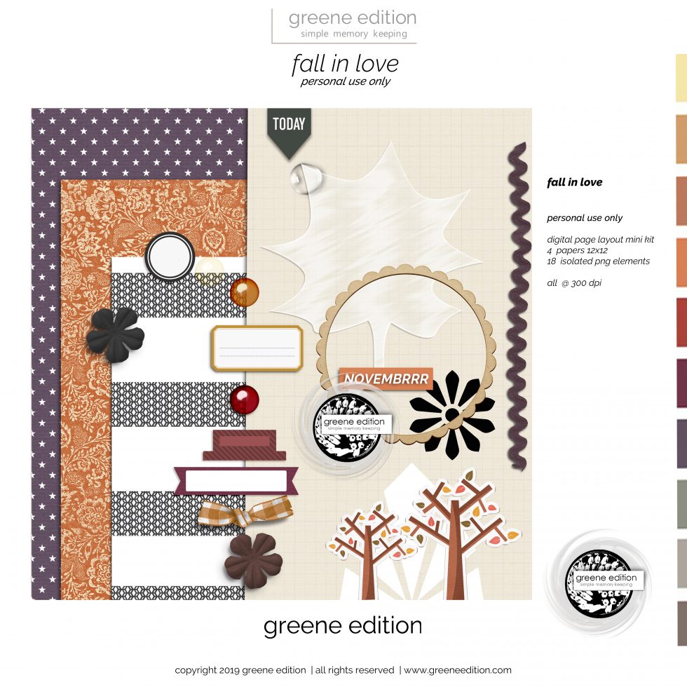 November Free Mini Kit - Greene Edition